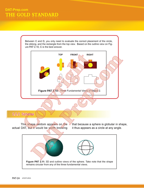 DAT PAT - DAT PERCEPTUAL ABILITY TEST - STRATEGIES/PRACTICE